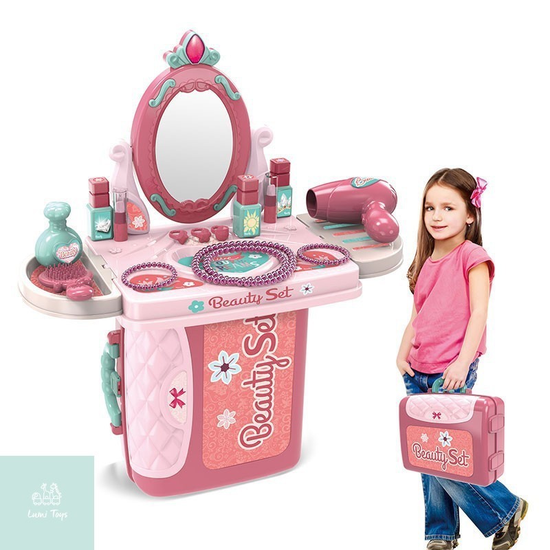 Jual Mainan Anak 3 in 1 Beauty Set - Meja Rias Beauty Playset | Shopee ...