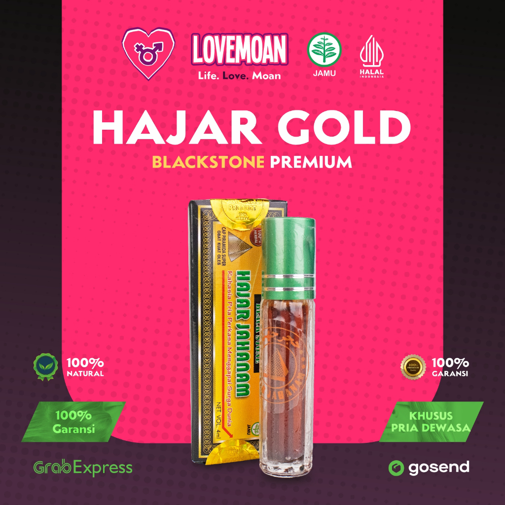Jual Minyak Oles Herbal Hajar Jahanam Blackstone Gold Tahan Lama Pria | Shopee Indonesia
