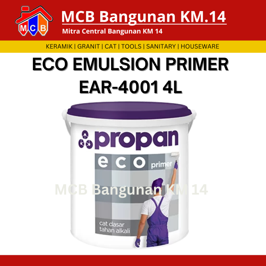 Jual PROPAN ECO EMULSION ALKALI RESISTING PRIMER EAR-4001 4L | Shopee Indonesia
