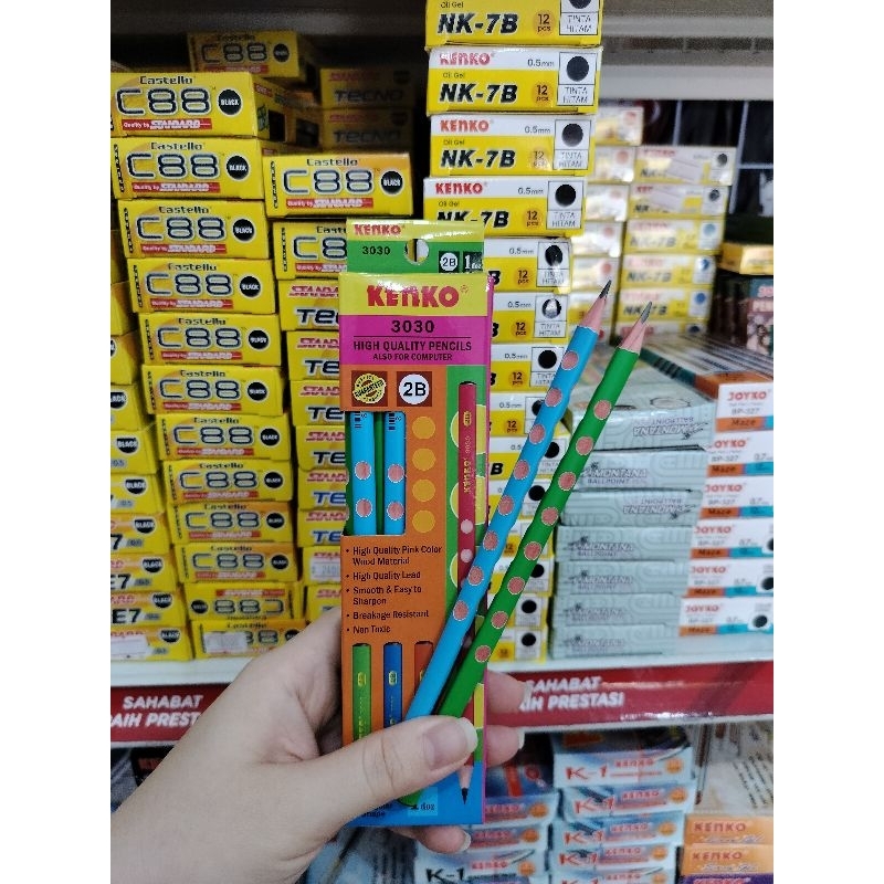 Jual pensil kenko 2B 3030 (1 box isi 12pc ) | Shopee Indonesia