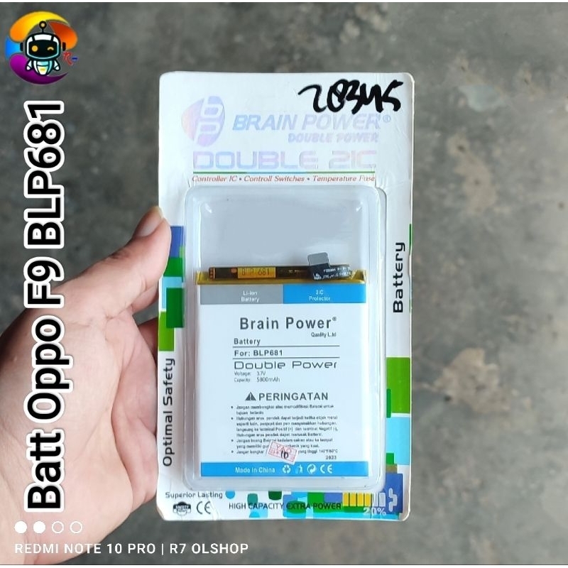 Jual Baterai Oppo F9 / F9 Pro / R17 / RM 2 Pro BLP681 Double IC Brain ...