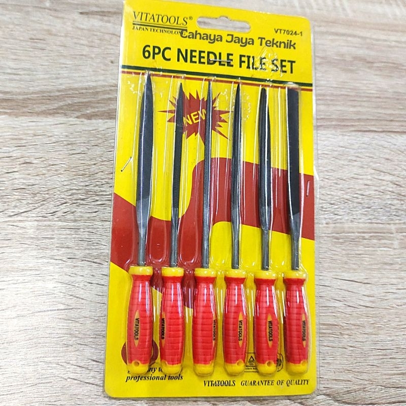 Jual KIKIR BESI SET MINI 6PCS / 6PCS NEEDLE FILE SET VITATOOLS ( VT 024 - 1 ) | Shopee Indonesia