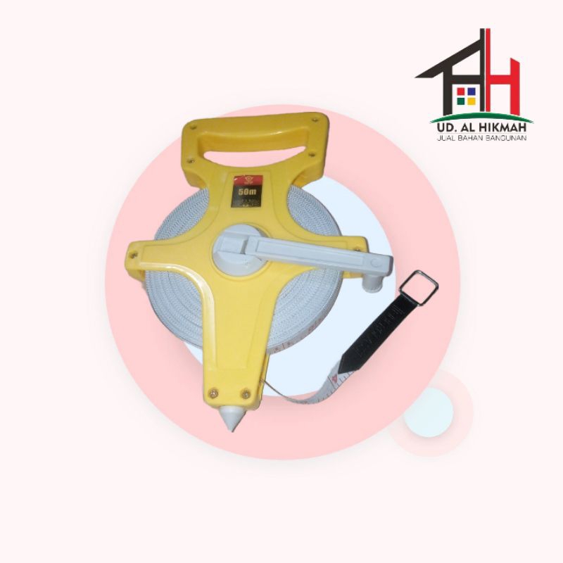 Jual Meteran 50 Meter / Meteran Tanah 50M HPP - METERAN FIBER 50M ...