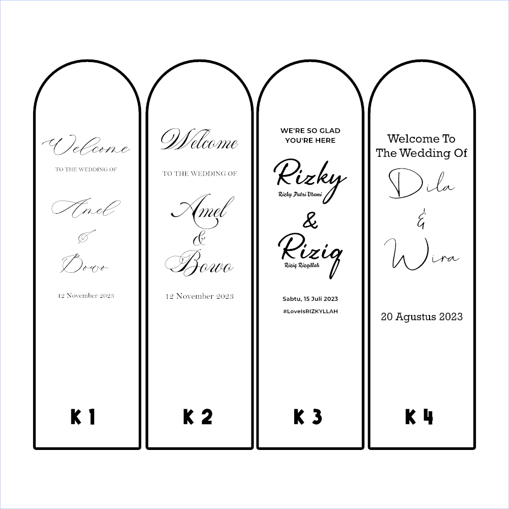 Jual Sticker Mirror wedding sign | Stiker cermin nikah | stnad mirror ...