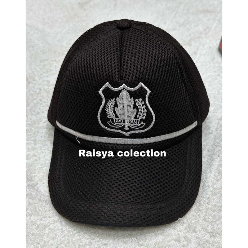 Jual topi security terbaru coklat/ topi satpam terbaru / topi security ...