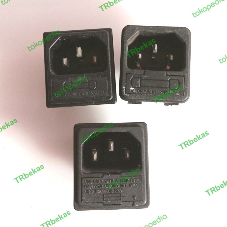 Jual Socket C14 Fuse Holder / Soket AC Input ex UPS | Shopee Indonesia