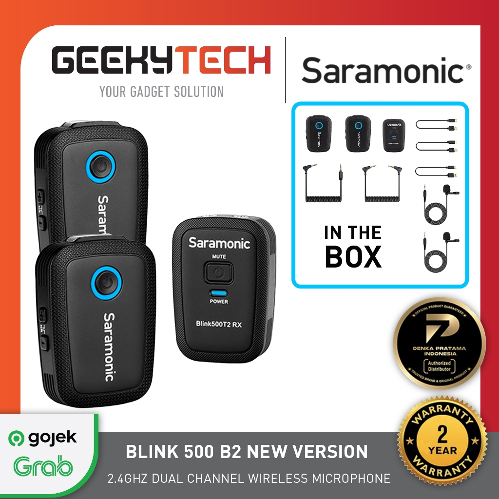Jual Saramonic Blink 500 B2 New Version Wireless Microphone Garansi