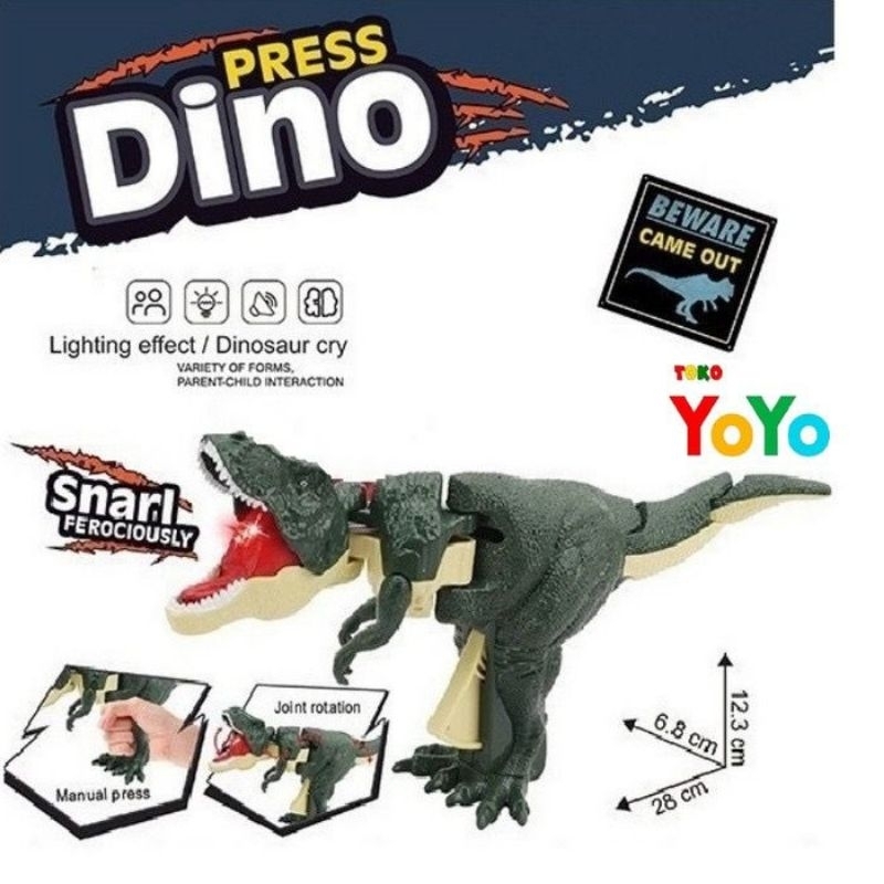 Jual Mainan Anak Viral Dino Lucu Dino Sha Sha Sha Dinosaurus Bisa gerak ...