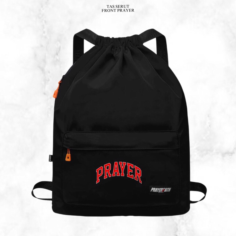 Jual Tas Serut Ransel Murah Waterproof Model Simpel Hitam Putih / Tas ...