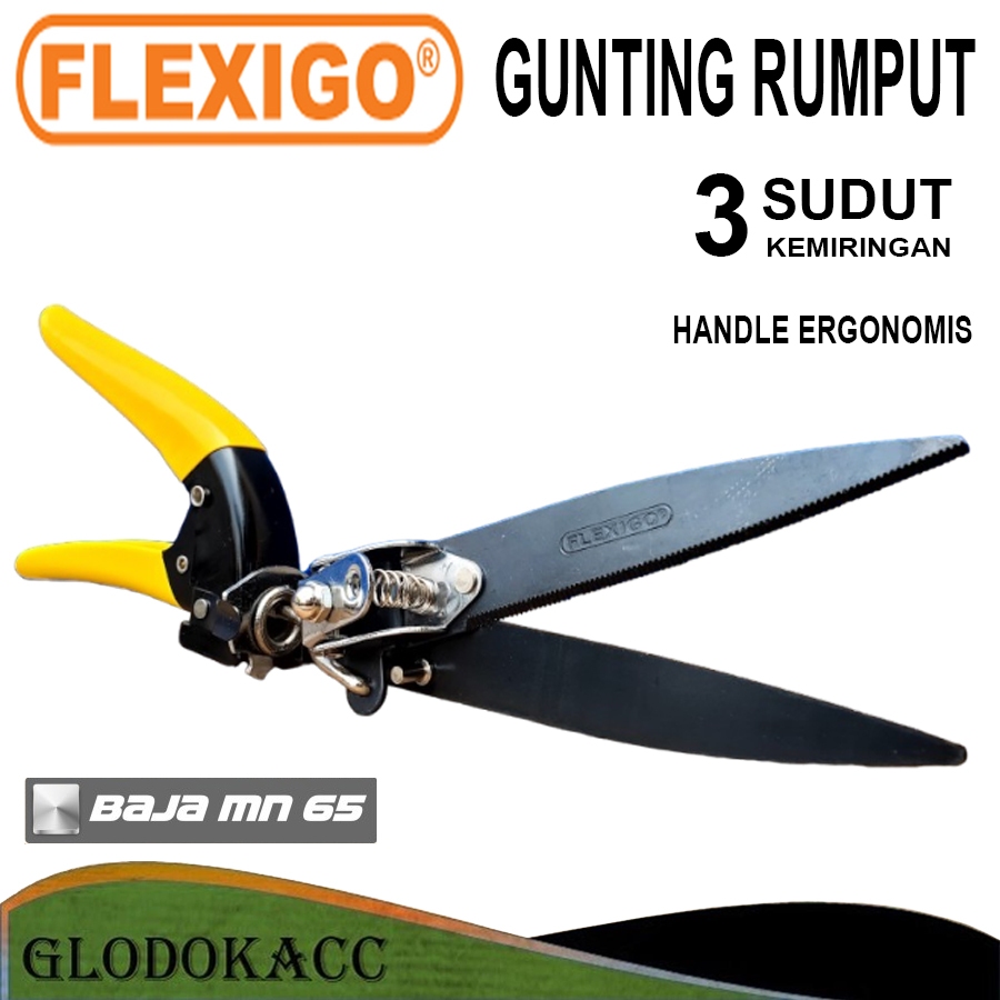 Jual Gunting Rumput Flexigo 3 Posisi Lawn Grass Shear 3 Angles | Shopee ...