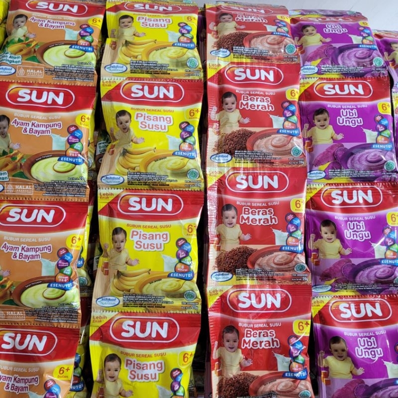 Jual Sun bubur bayi All varian 1Renceng isi 8 Sachet | Shopee Indonesia