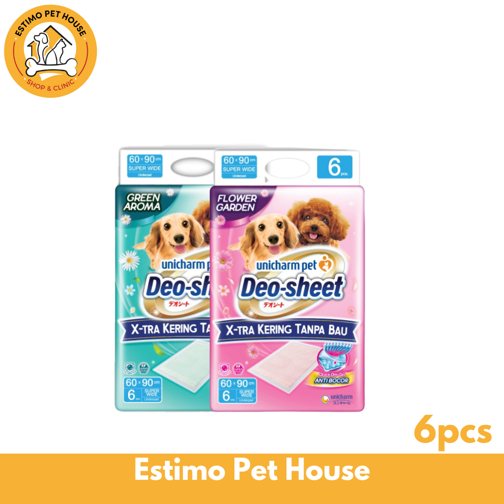 Jual UNICHARM Pet Deo Sheet 60x90cm 6pcs Alas Perlak Popok Underpad Anjing | Shopee Indonesia