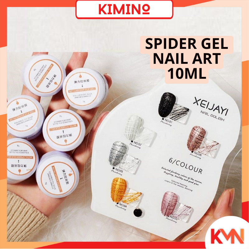 Jual KMN Spider Gel Liner Nail Art Nail Painting Spider Wiring UV LED ...
