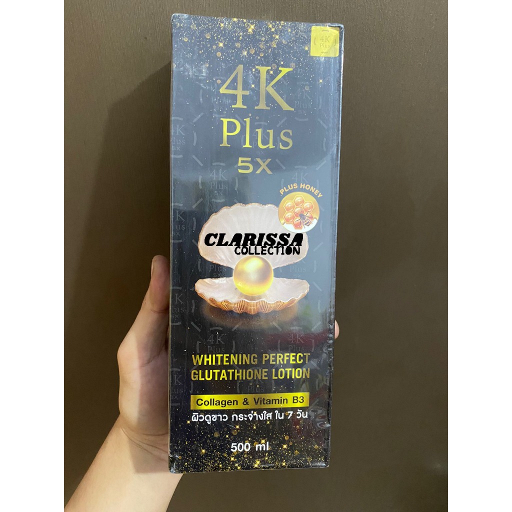 Jual 4K PLUS 5X WHITENING PERFECT GLUTATHIONE LOTION 500ml THAILAND ...
