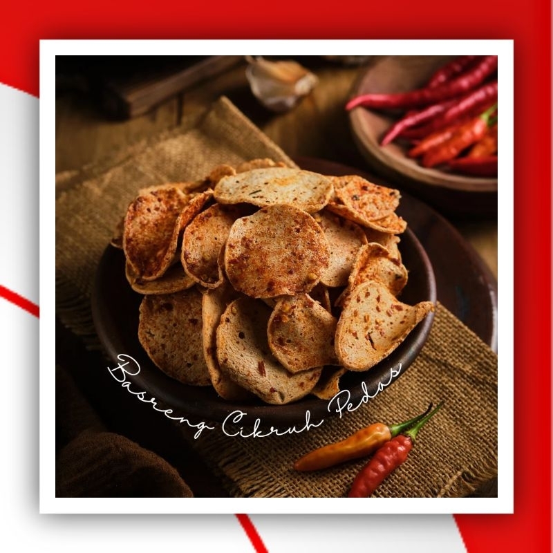 Jual Basreng Cikruh Pedas Daun Jeruk 500gr | Shopee Indonesia