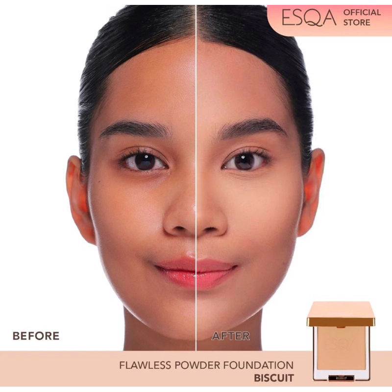 Jual ESQA FLAWLESS POWDER FOUNDATION / COMPACT POWDER ESQA / ORIGINAL ...
