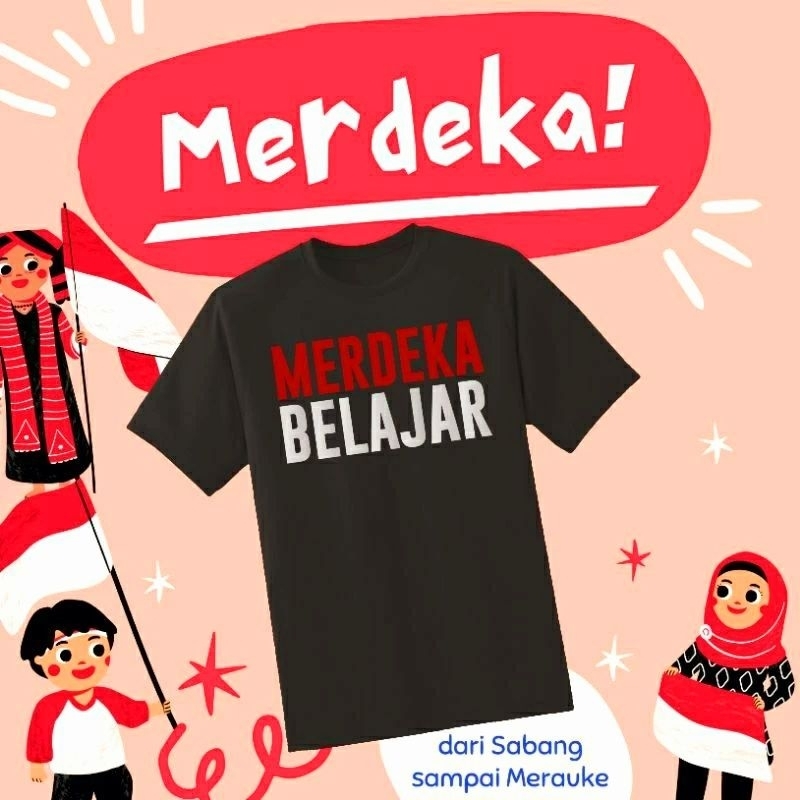 Jual KAOS MERDEKA BELAJAR | Shopee Indonesia