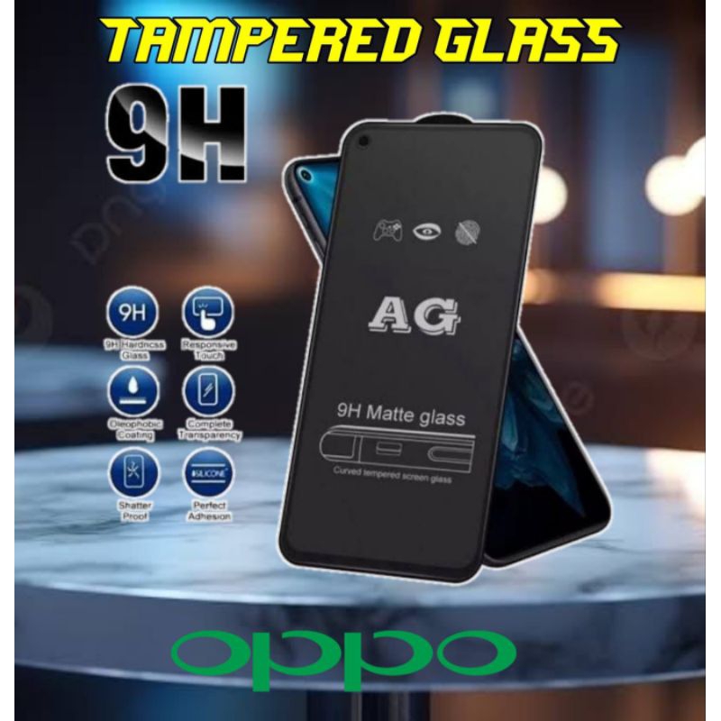 Jual OPPO TEMPERED(9D) GLASS MATTE FULL COVER ANTI GLARE SCREEN TG OPPO ...
