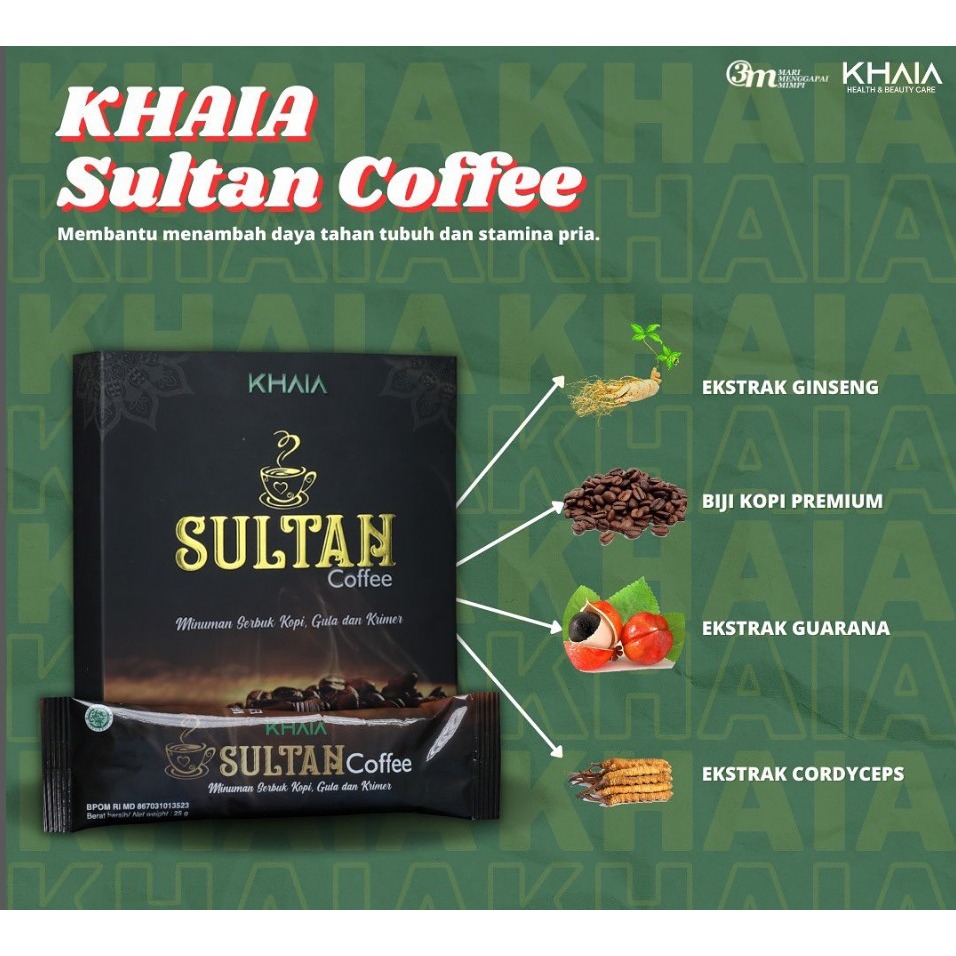 Jual Khaia Sultan Kopi Penambah Stamina Pria Gagah di Ranjang | Shopee Indonesia