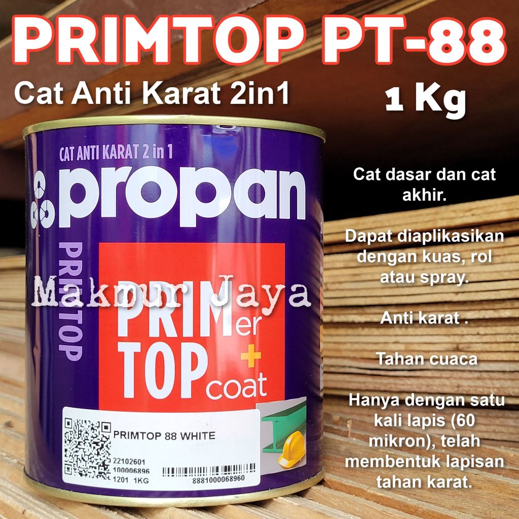 Jual Propan Primtop PT-88 Cat Besi 2-in-1 Anti Karat | Shopee Indonesia