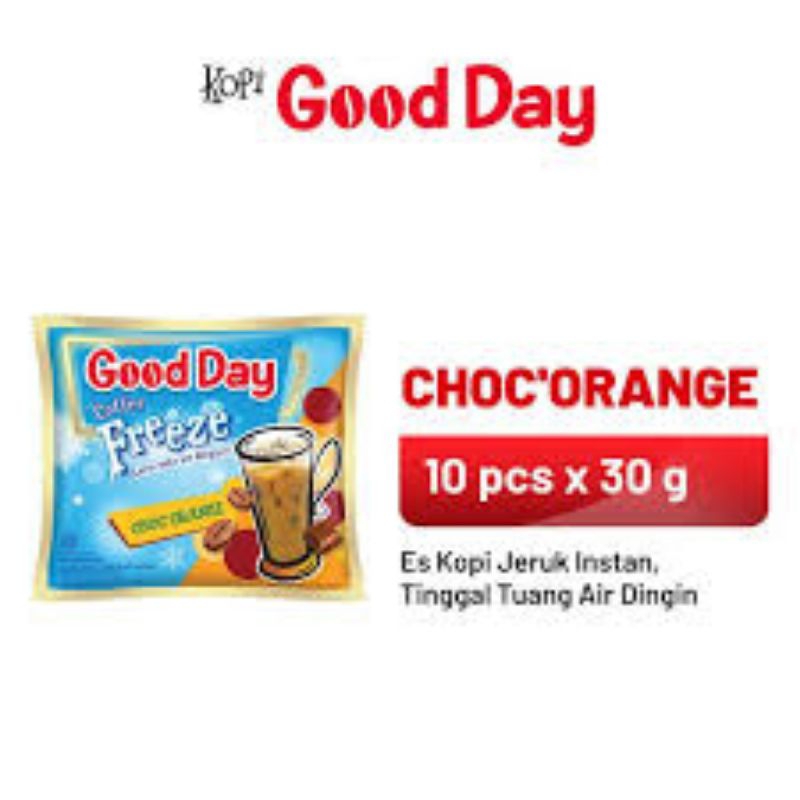 Jual GOODDAY FREEZE ChOCO ORANGE 10saset | Shopee Indonesia