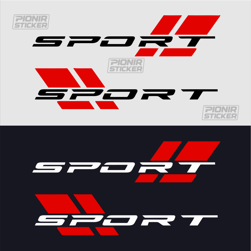 Jual Stiker Sport grade 2 Mobil Cutting Sticker Sports Body Pintu Mobil ...