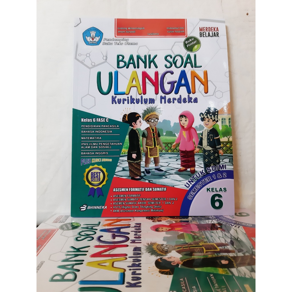 Jual Buku Bank Soal Ulangan SD/MI Kelas 6 Semester 1 & 2+Kunci Jawaban-Kurikulum Merdeka ...