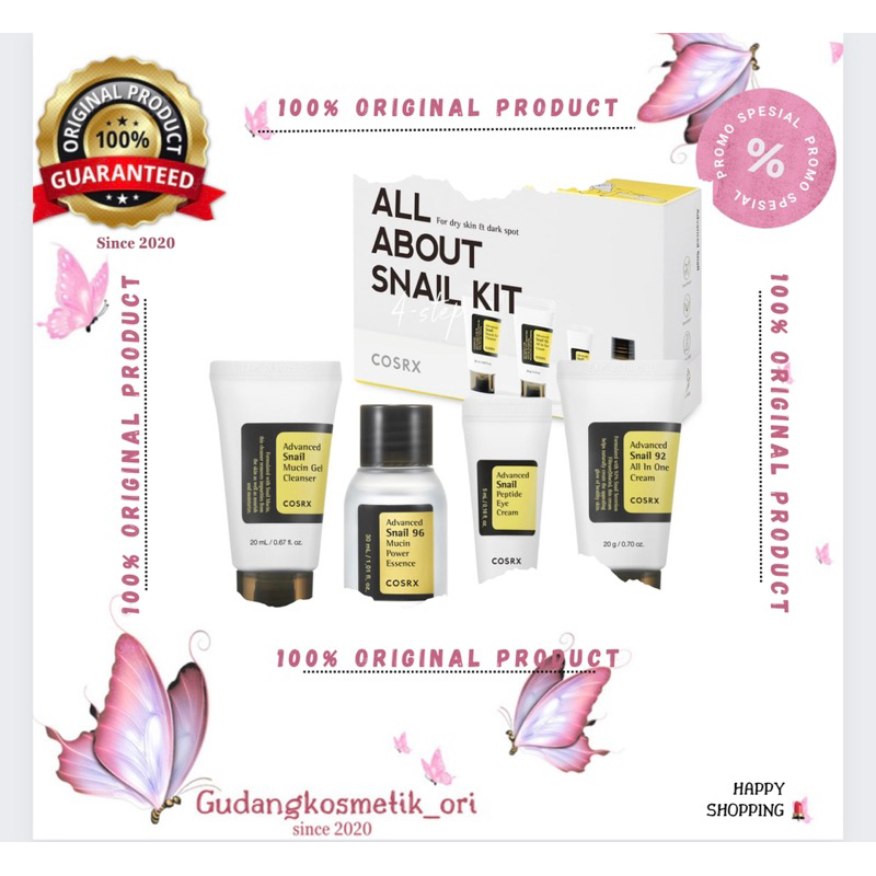 Jual Cosrx All About Snail Kit Original | Shopee Indonesia