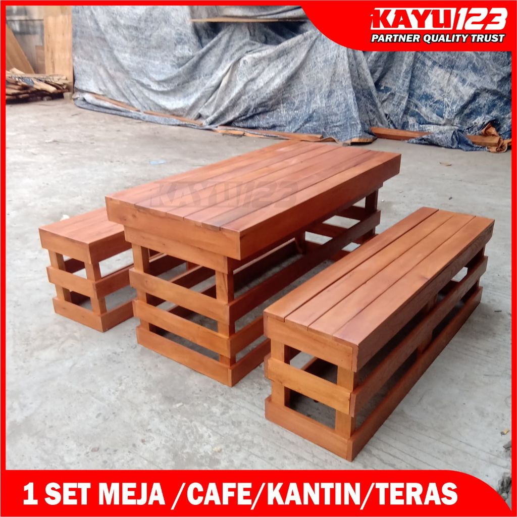 Jual 1 SET KURSI MEJA CAFE / TERAS / RUSTIC / UNIK / ELEGANT | Shopee ...