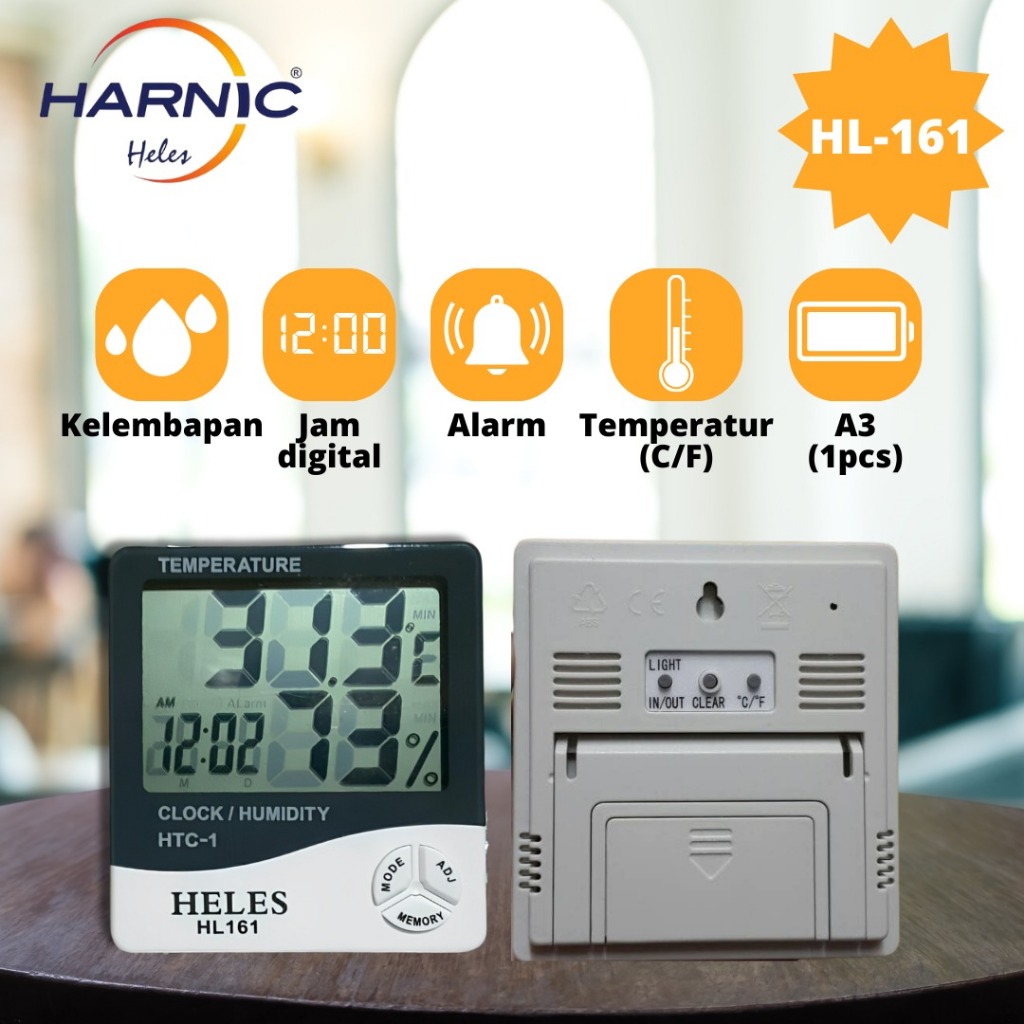 Jual Timer temperatur Suhu Ruangan Digital Heles HL-161 | Shopee Indonesia