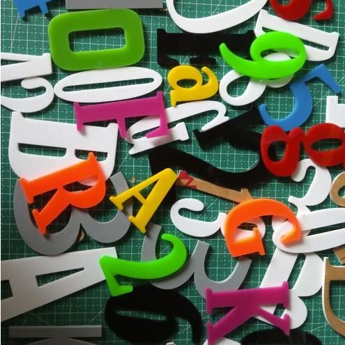 Jual Akrilik Huruf / Latter Acrylic Custom / Laser Cutting Acrylic ...