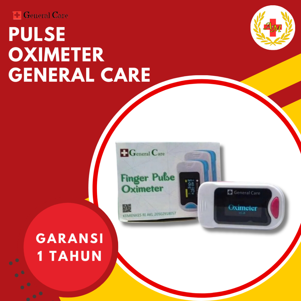 Jual Fingertip Pulse Oxymeter General Care Pulse Oximeter SpO2 Saturasi ...