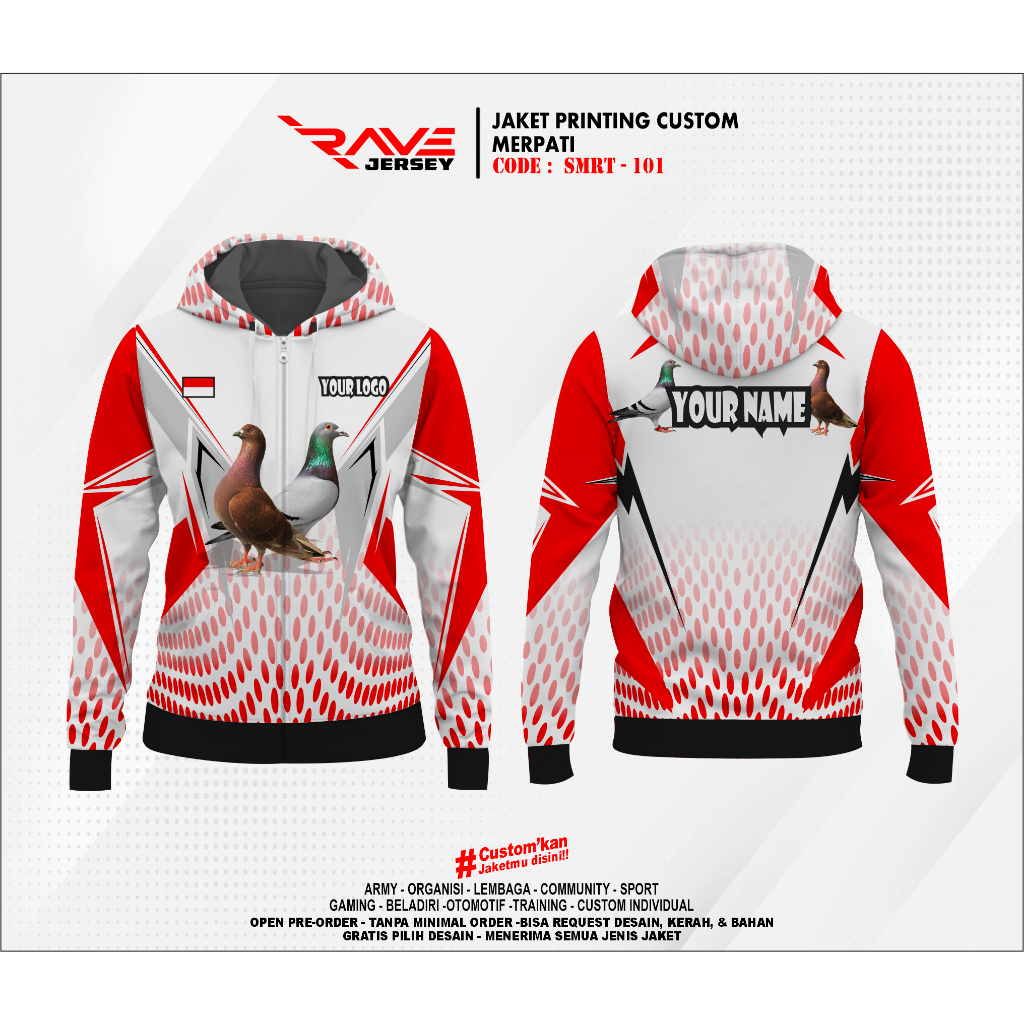 Jual JAKET KOMUNITAS MERPATI SESI 1 FULL PRINTING SUBLIM CUSTOM (DESAIN ...