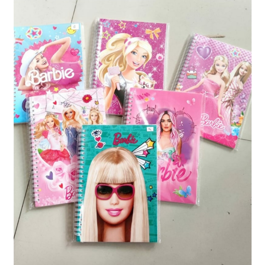 Jual NOTEBOOK A5 SPIRAL BARBIE MIXUE 60 LEMBAR BUKU TULIS RING BUKU ...