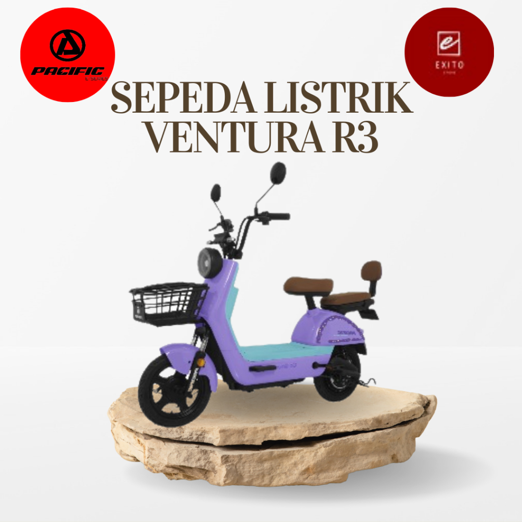 Jual SEPEDA LISTRIK PACIFIC VENTURA R3 Garansi Resmi | Shopee Indonesia