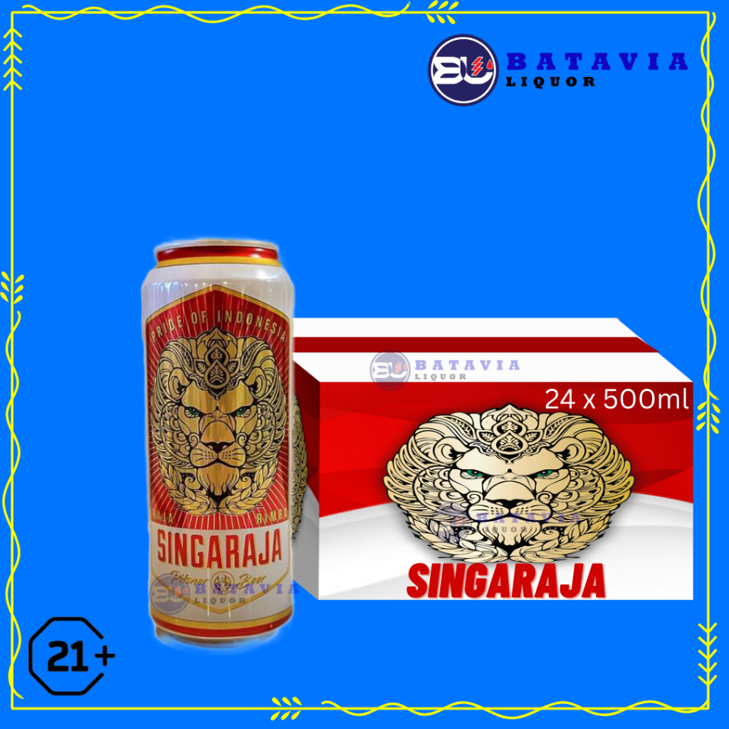 Jual Bir Singaraja Pilsener Can 500ml - 24 Cans | Shopee Indonesia