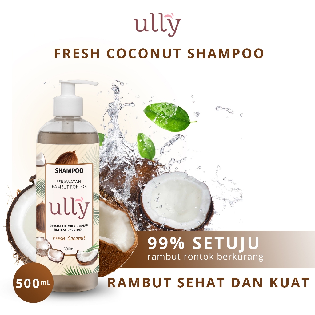 Jual ULLY FRESH COCONUT SHAMPOO 500 ml | Shampoo Rambut Anti Rontok | Shopee Indonesia