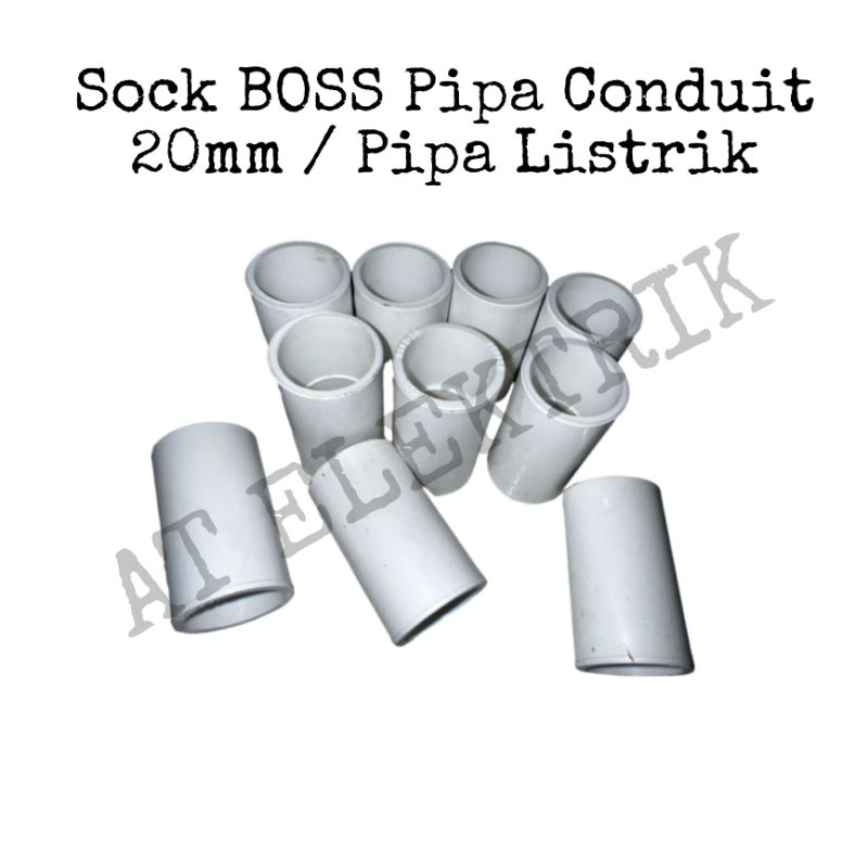 Jual ( Harga 1 Pcs ) Sock Pipa Conduit BOSS 20MM / Sambungan Pipa ...
