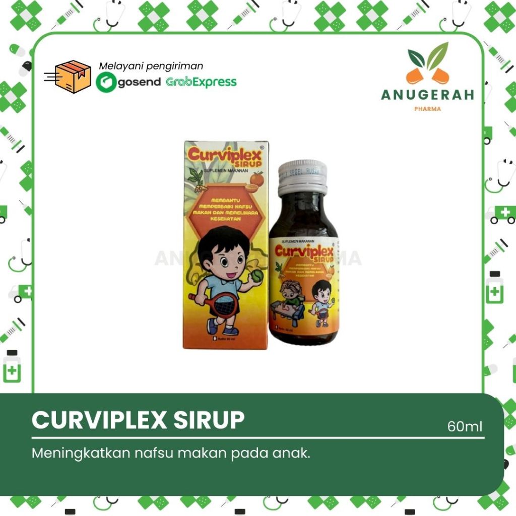 Jual Curviplex Sirup Suspensi 60ml Vitamin Anak | Shopee Indonesia
