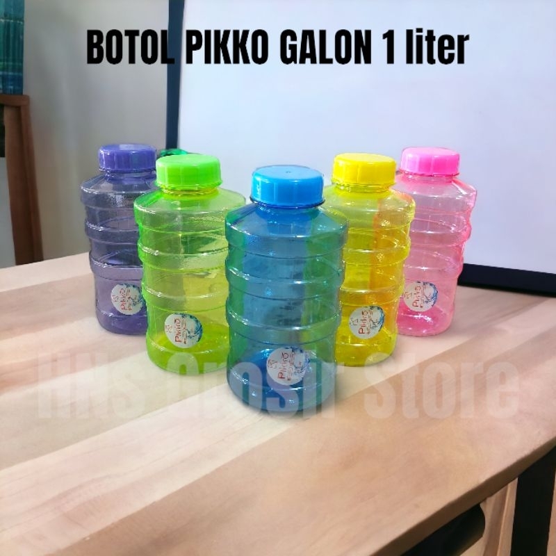 Jual botol air minum pikko jumbo model galon BPA FREE 1 Liter | Shopee ...