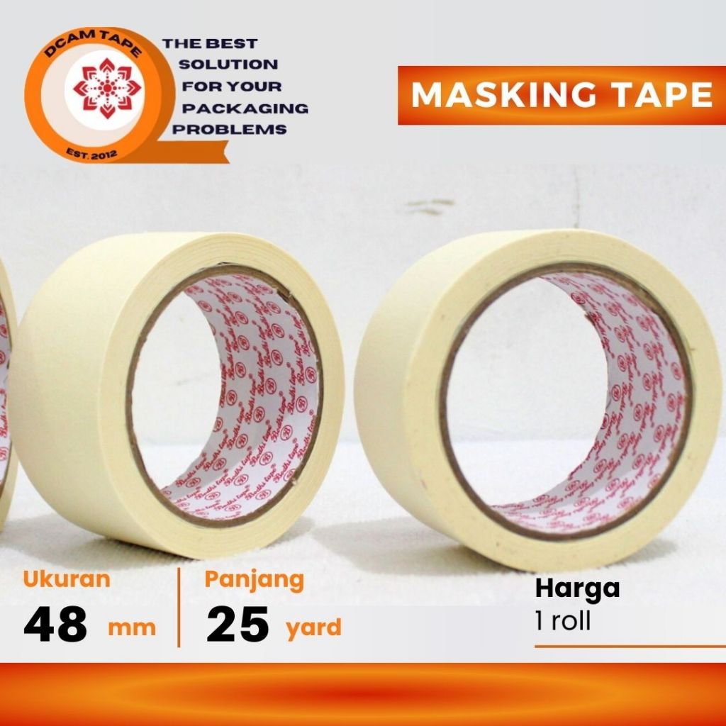 Jual Lakban OPP Tape / Isolasi Masking Tape / Lakban Kertas BODHI TAPE ...