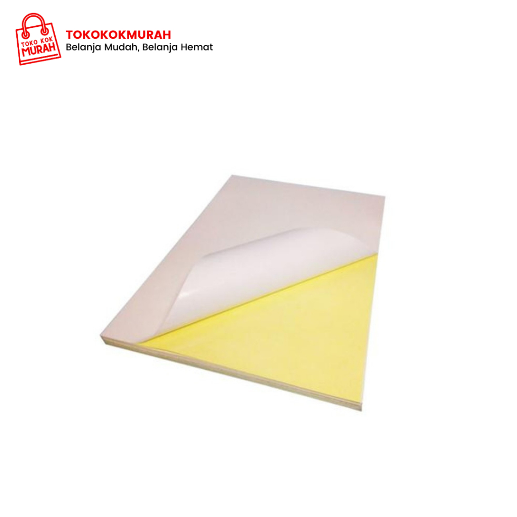 Jual KERTAS STICKER FOLIO A4 KILAP SET 10 LEMBAR | Shopee Indonesia