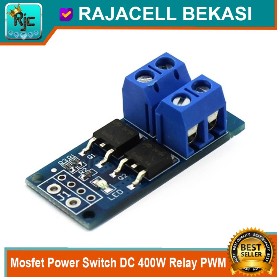 Jual Mosfet Power Switch DC 400W Relay PWM Speed Control HIGH POWER Module | Shopee Indonesia