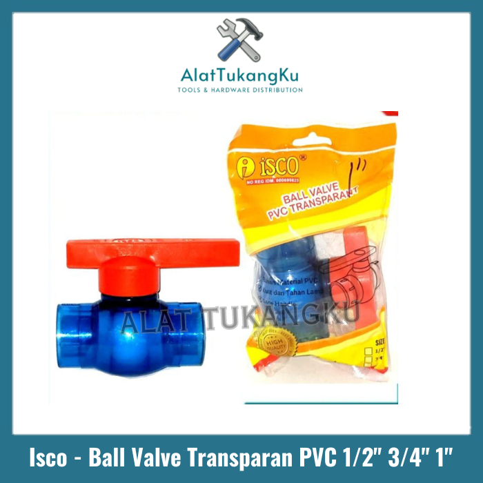 Jual Isco Ball Valve PVC ABS Transparan Berbagai macam ukuran / Stop ...