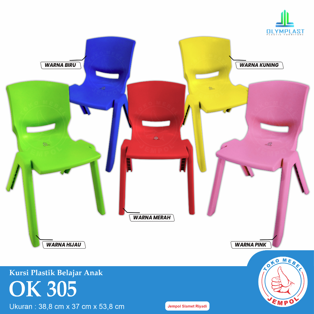 Jual Kursi Plastik Anak Senderan Olymplast OK 305 Warna | Shopee Indonesia