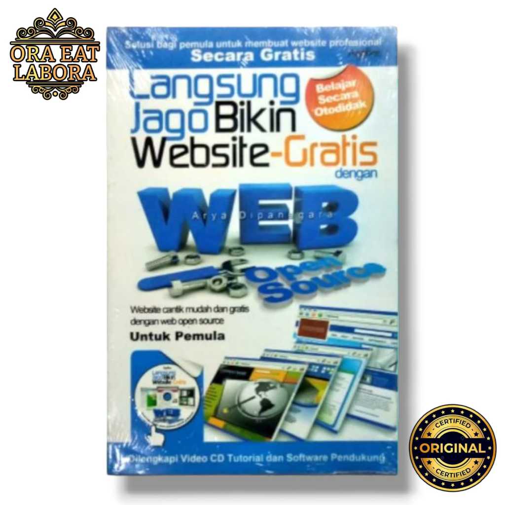 Jual Buku Original Langsung Jago Bikin Website Gratis Dengan Web Open Source - Ora Eat Labora ...