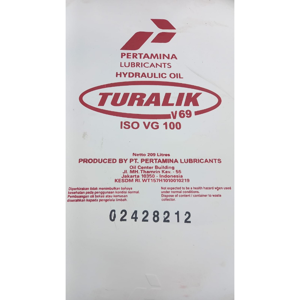 Jual Hydraulic Oil PERTAMINA TURALIK V 69 | Shopee Indonesia