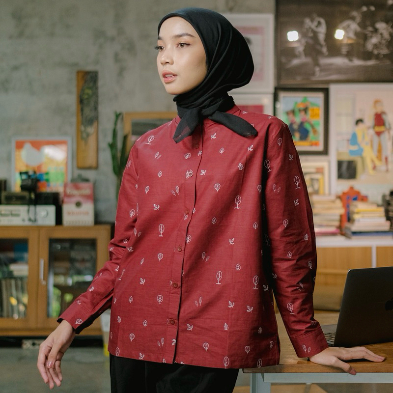 Jual Sugi Label - SEMESTA SHIRT Kemeja Batik Kerah Katun Panjang ...