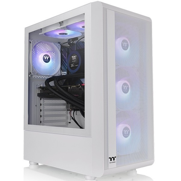 Jual THERMALTAKE S200 TG ARGB SNOW MID TOWER PC CASE CASING GAMING ...