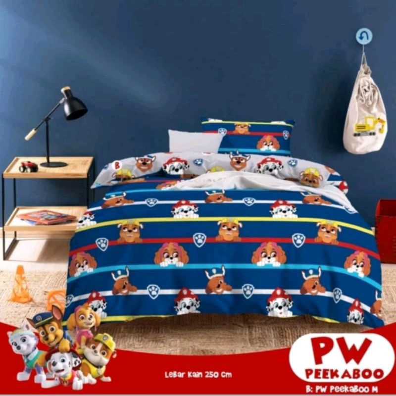 Jual Bedcover Set Sprei Motif Paw patrol Animal Gajah elephant jerapah ...